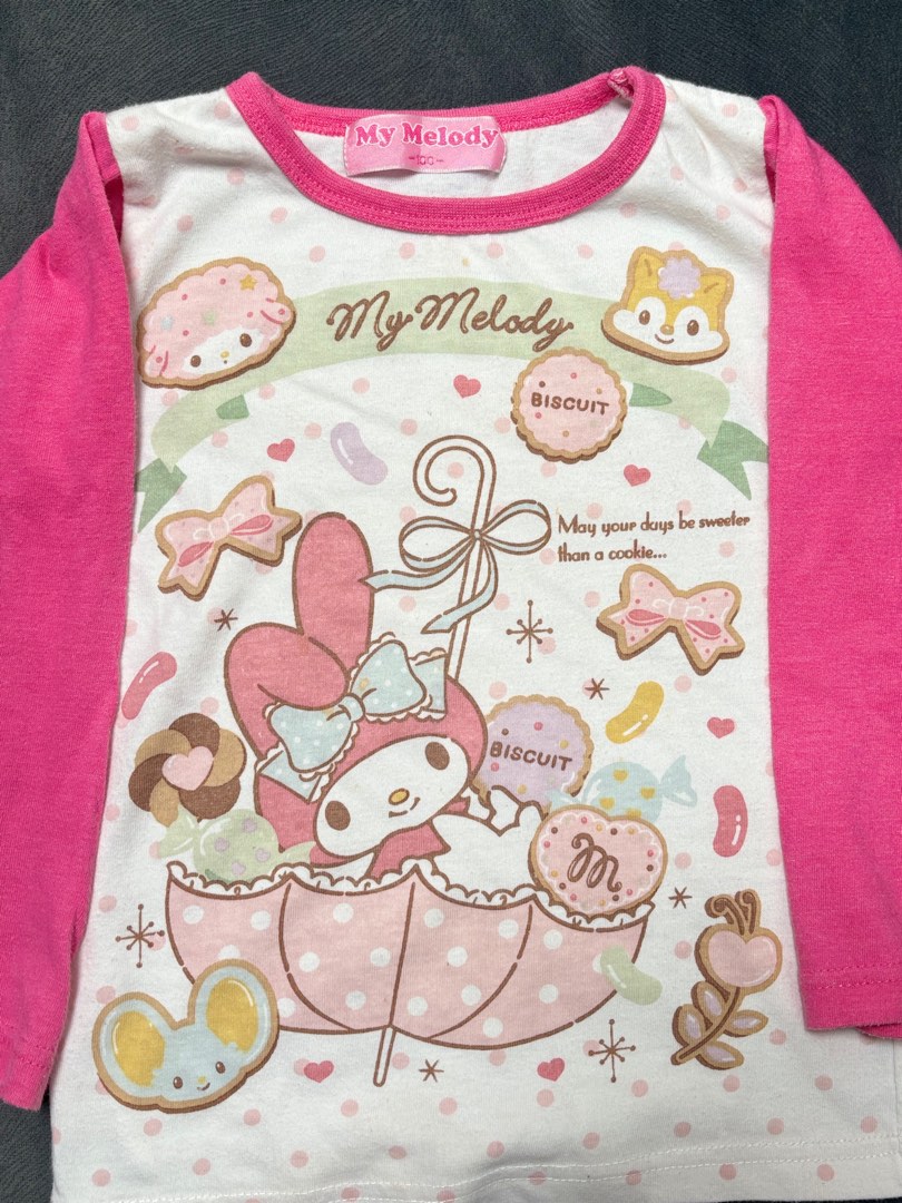 My Melody Longsleeves, Fesyen Wanita, Pakaian Wanita, Atasan di Carousell