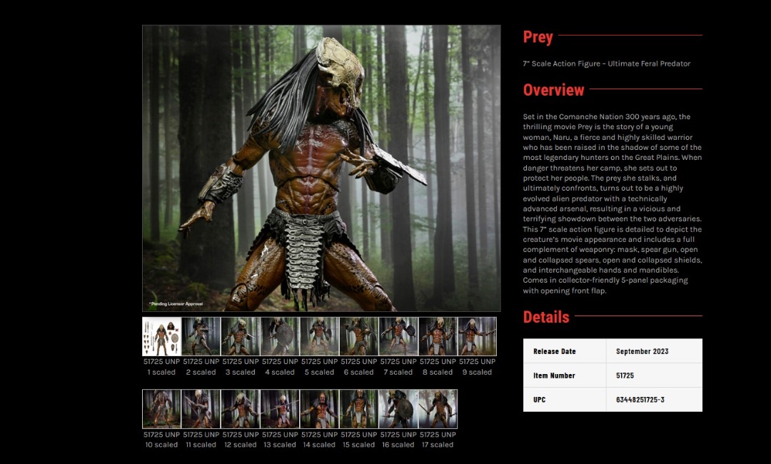 NECA Prey 鐵血戰士：狩獵追擊 Ultimate Feral Predator, 興趣及遊戲, 玩具 & 遊戲類 - Carousell