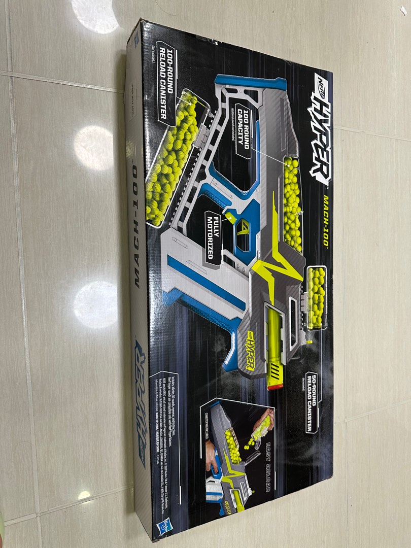 Nerf Hyper Mach-100 Blaster - Brand New, Hobbies & Toys, Toys & Games ...