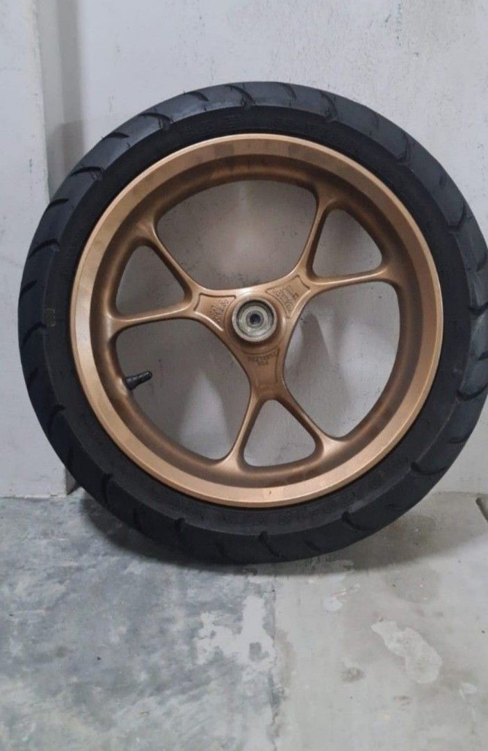 Nmax v2 original rim and tyre on Carousell