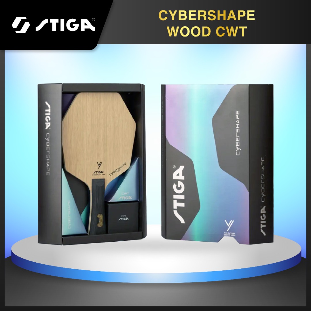 [Original] Stiga Cybershape Wood CWT Table Tennis Blade, Sports Equipment, Sports & Games ...