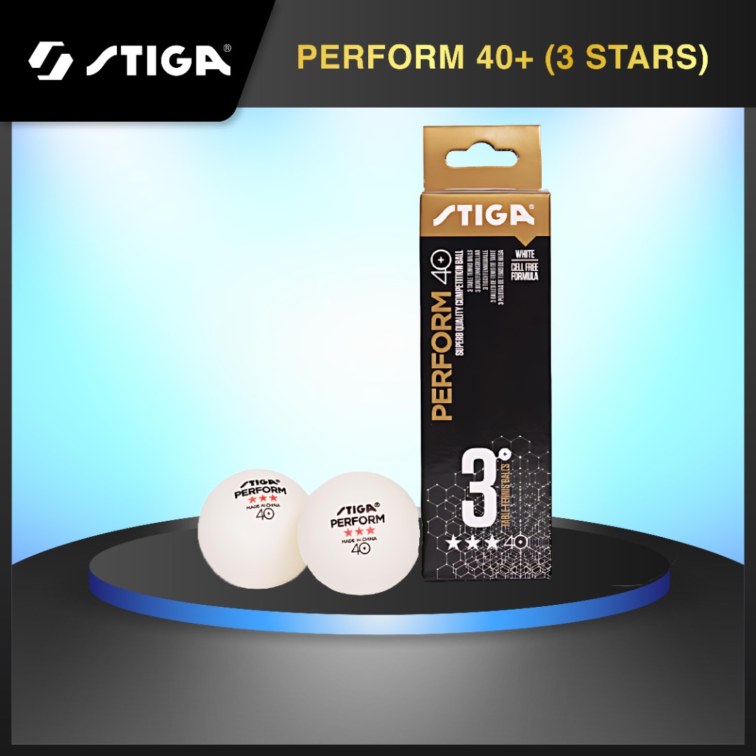 [Original] Stiga Perform 40+ (3 Stars) Table Tennis Competition Balls ...