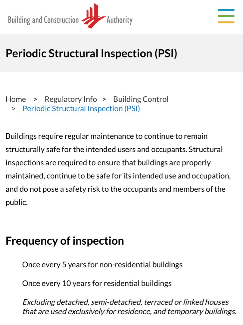 Periodic Structural Inspection (PSI), Announcements on Carousell