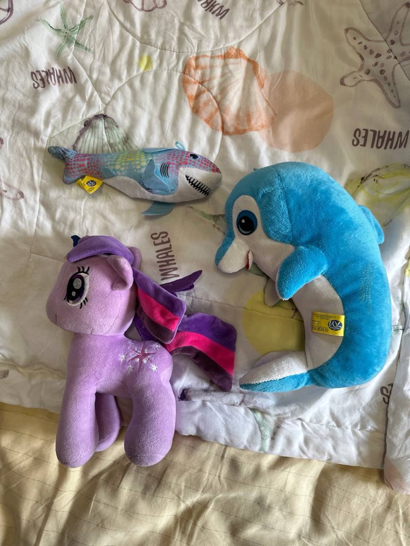 Plush Toys - Shark, Dolphin, and My Little Pony, Hobbies & Toys, Toys ...