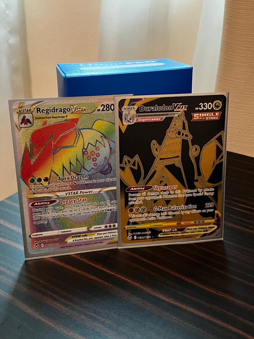 Pokemon Cards - Regidrago VSTAR & Duraludon VMAX, Hobbies & Toys, Toys ...