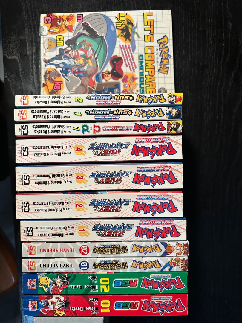 Pokemon Manga Collection - Ruby, Sapphire, Sun & Moon, Hobbies & Toys ...