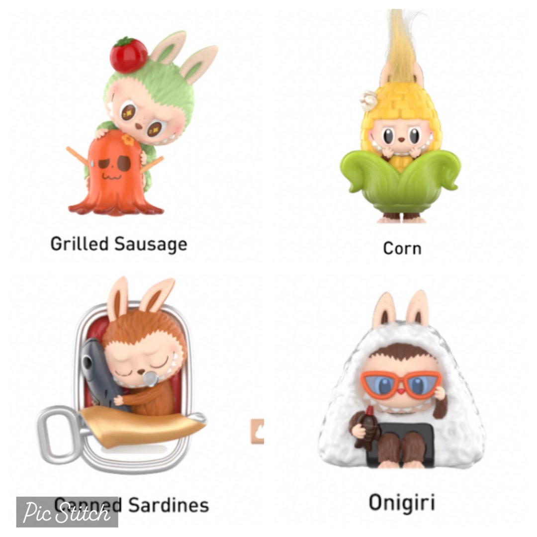 Pop Mart The Monsters Wacky Mart Series - Grilled Sausage, Corn ...