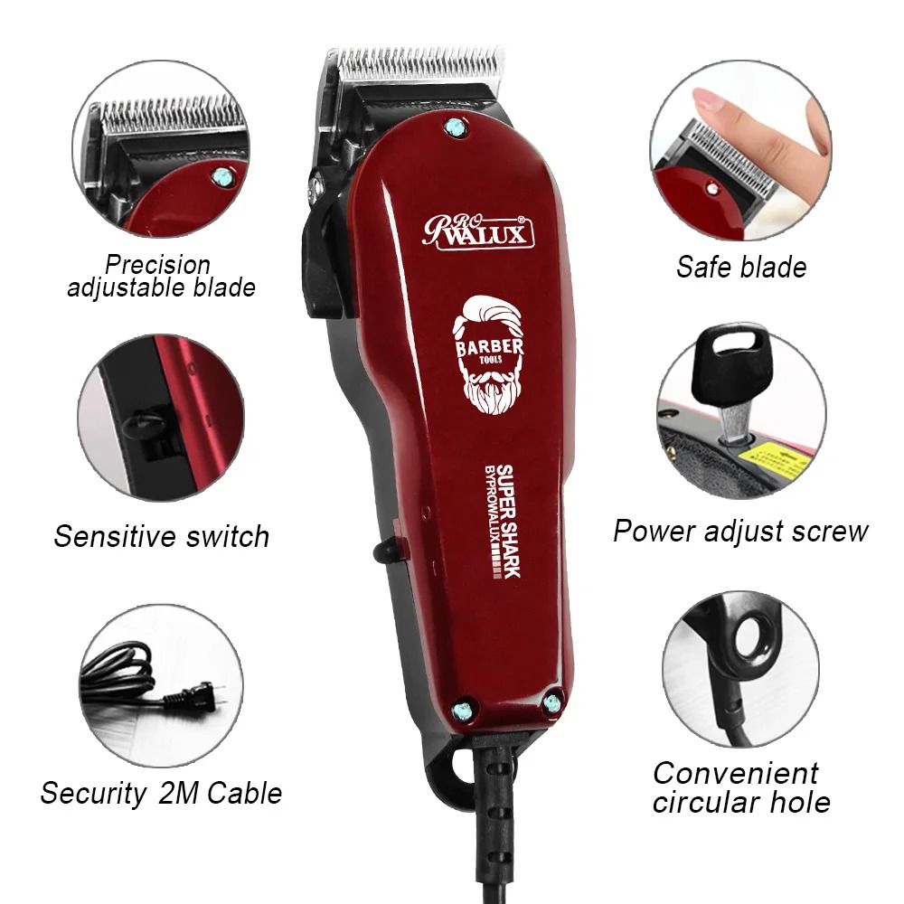 Professional 10W Classical Taper Level Hair Clipper Corded 220-240V ...