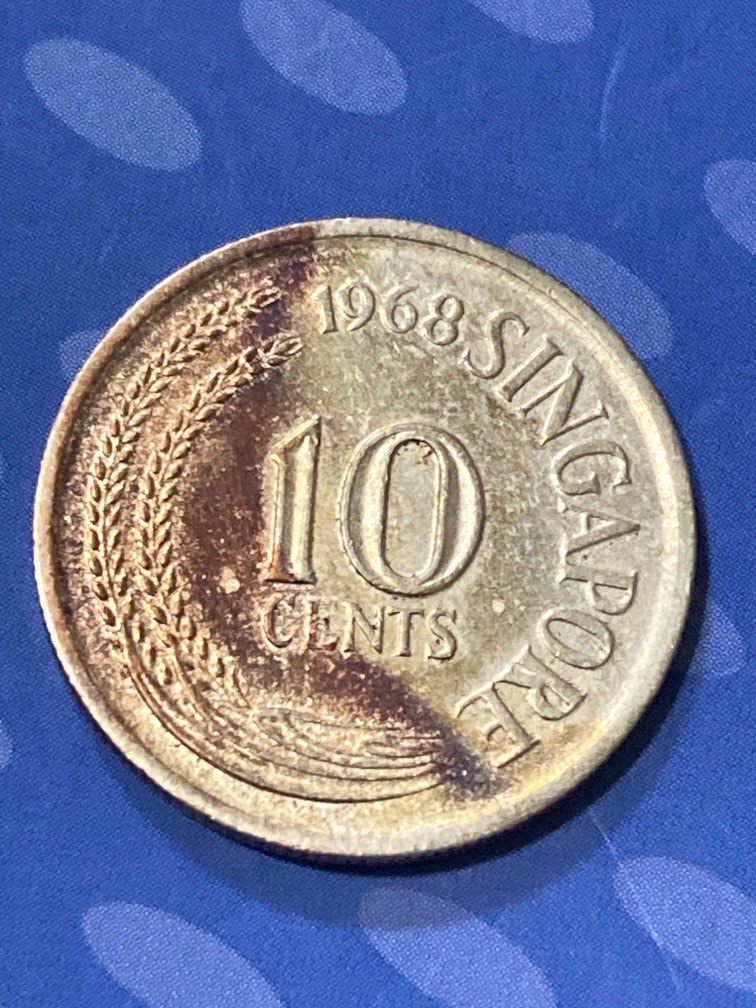 Rare! 1968 Singapore 10 cent coin, Hobbies & Toys, Memorabilia ...
