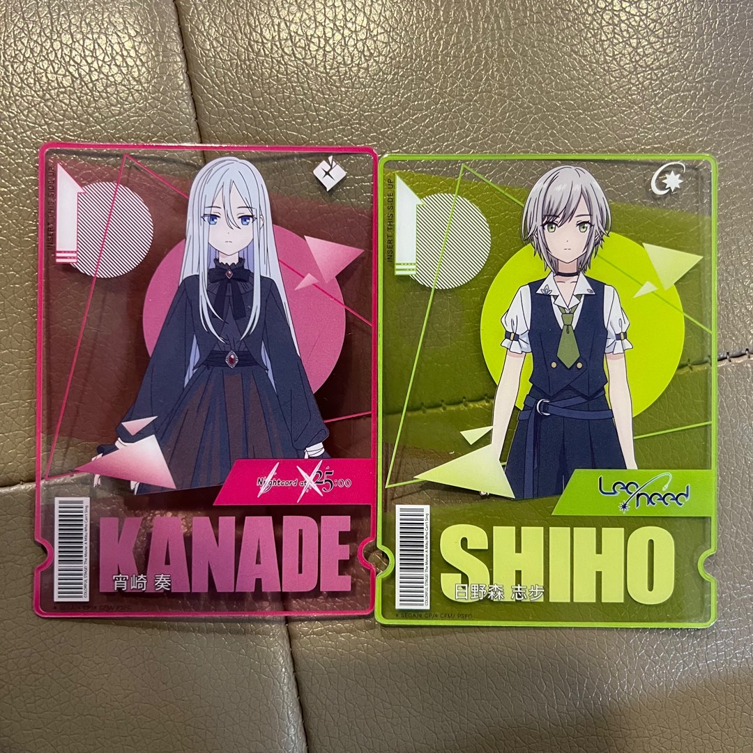 *Set of 2* Project Sekai A Miku who Can’t Sing PVC Official Card Kanade ...
