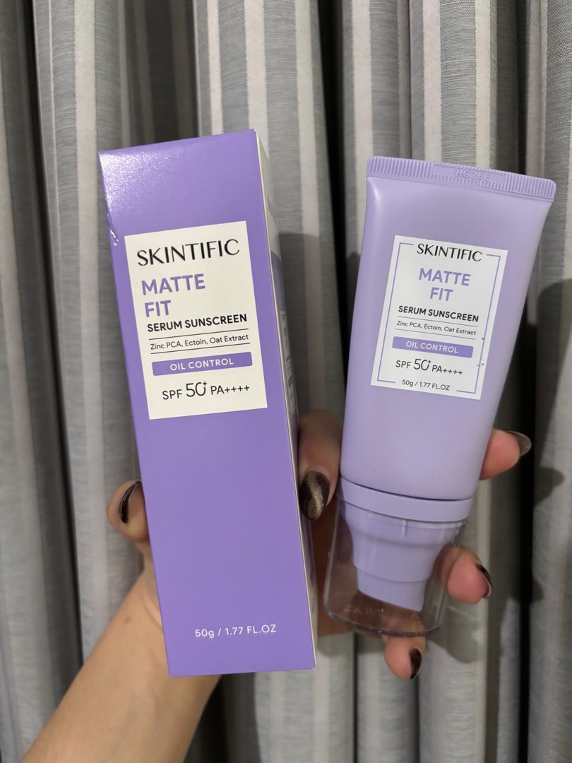 Skintific Matte Fit Sunscreen Serum, Kesehatan & Kecantikan, Kulit ...