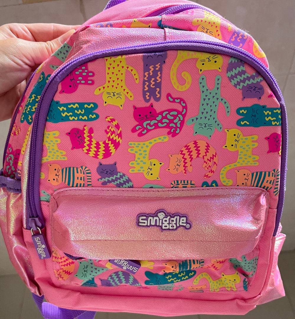 Smiggle Teeny Tiny Cat Backpack, Babies & Kids, Babies & Kids Fashion ...