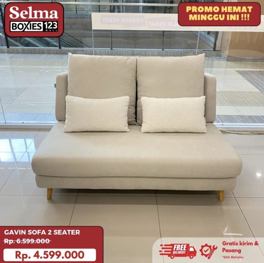 Sofa 2 Seater Gavin, Perabotan Rumah di Carousell