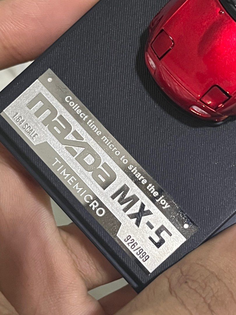 Time Micro Mazda Miata MX-5 Red, Hobbies & Toys, Toys & Games on Carousell
