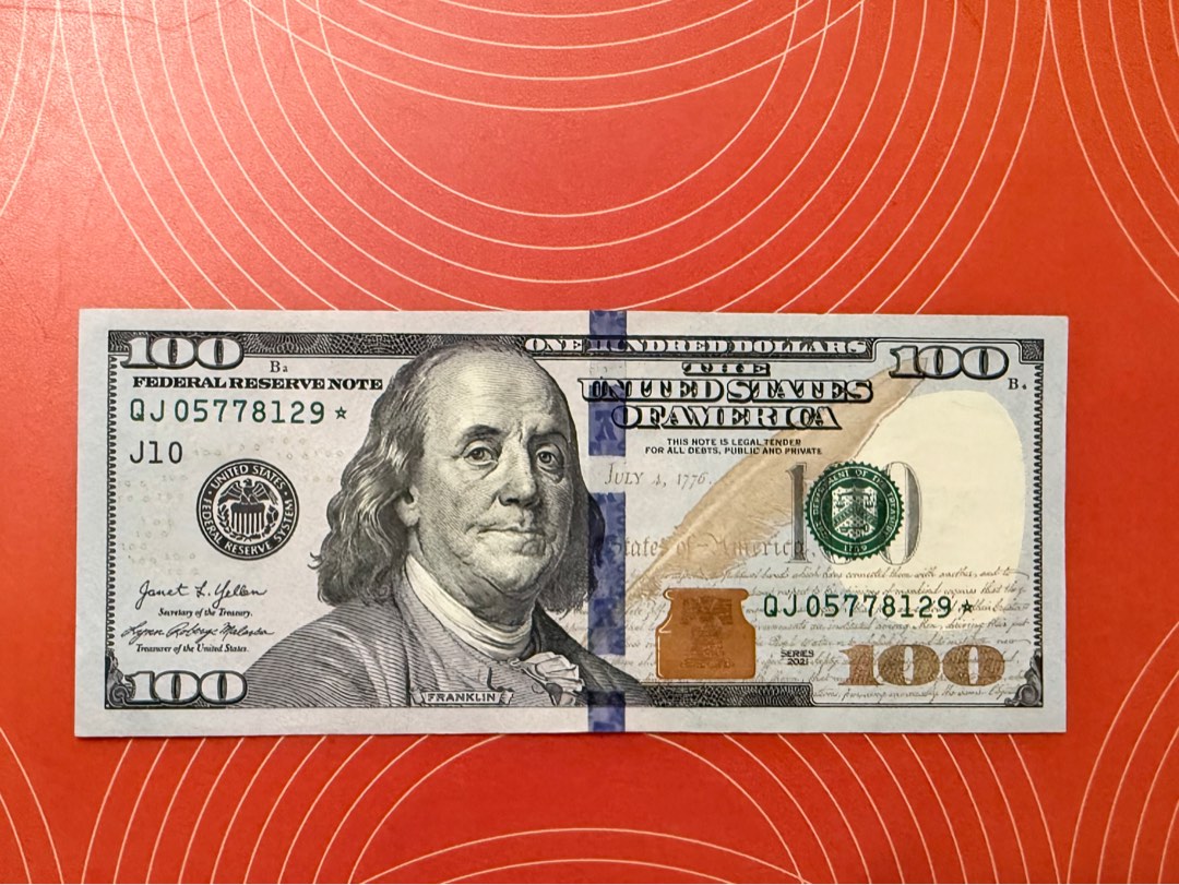 US $100 Star Replacement Note, Series 2021., Hobbies & Toys ...