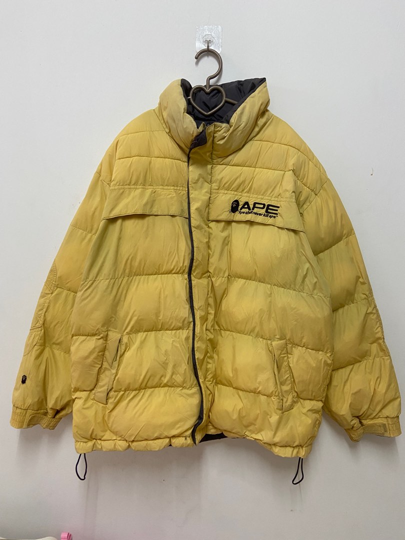 Vintage A Bathing Ape Puffer Down Jacket Reversible BAPE Rare Winter ...
