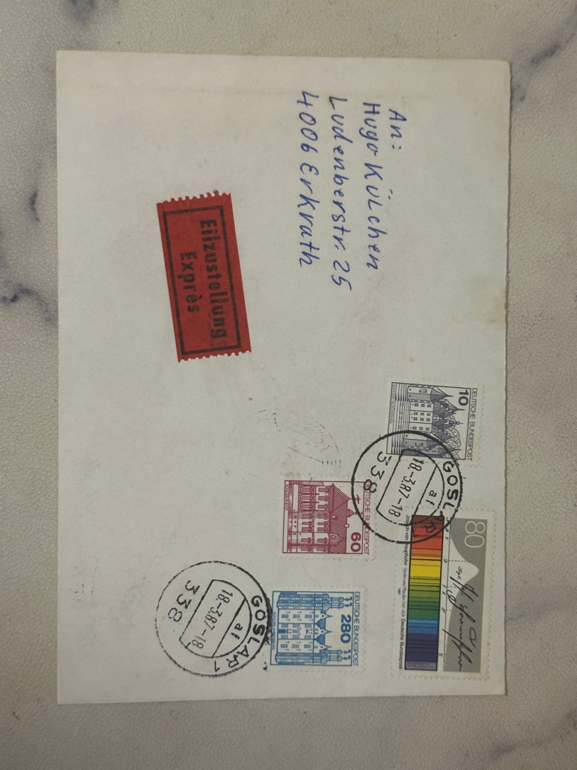 Vintage German Envelope with Stamps, Hobbies & Toys, Memorabilia ...