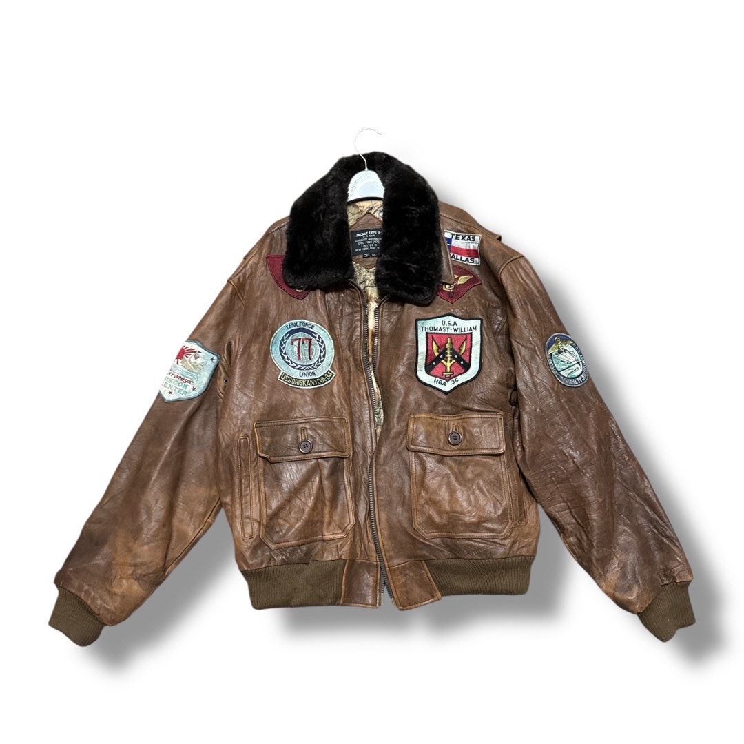 Vintage USN TYPE G1 LEATHER JACKET, Men's Fashion, Coats, Jackets and ...