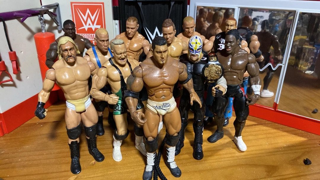 WWE TNA Impact Wrestling Jakks Lot of 11: Batista,Rey Mysterio,Finlay ...