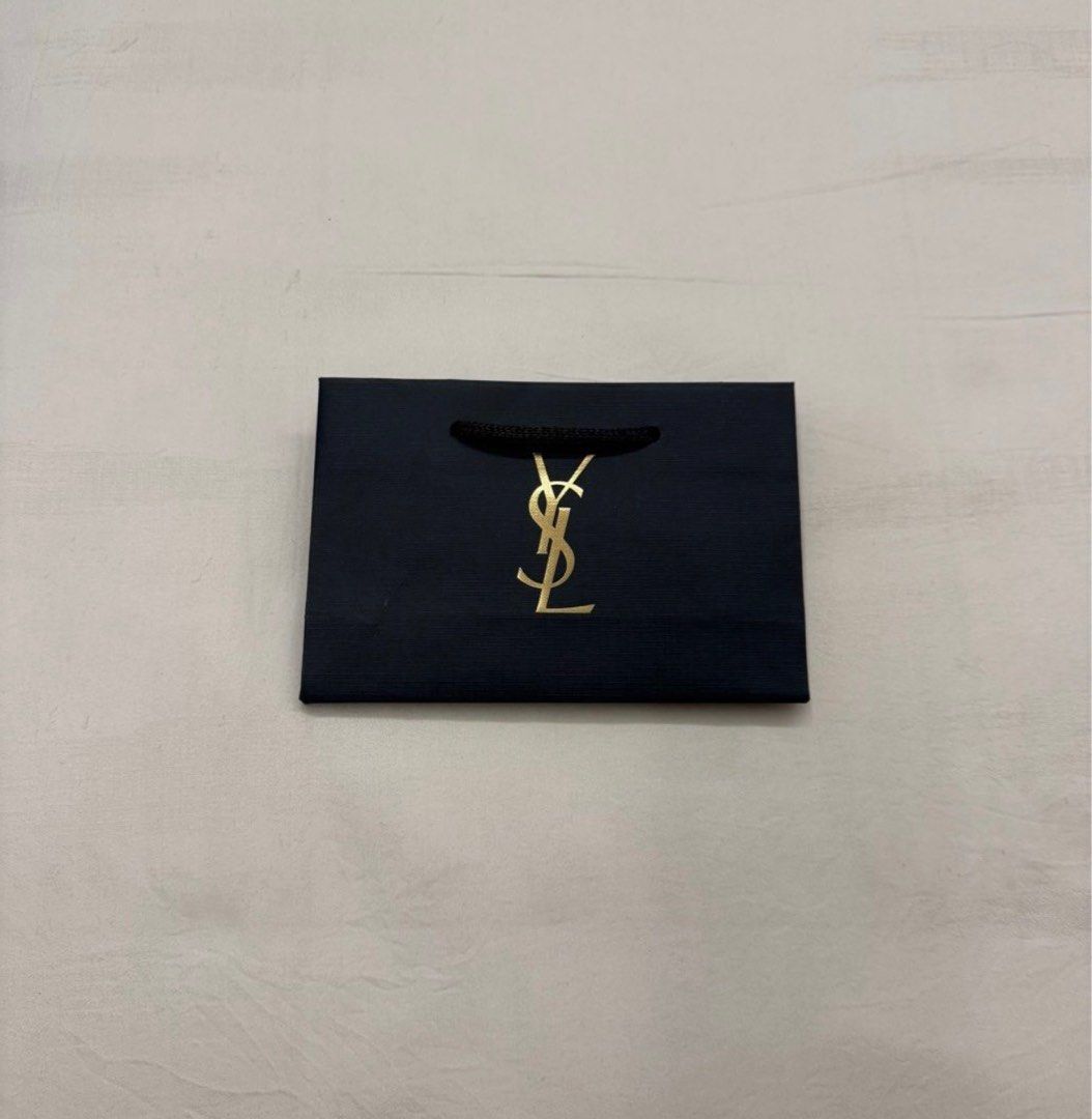 YSL Black Paper Bag, Luxury, Accessories on Carousell