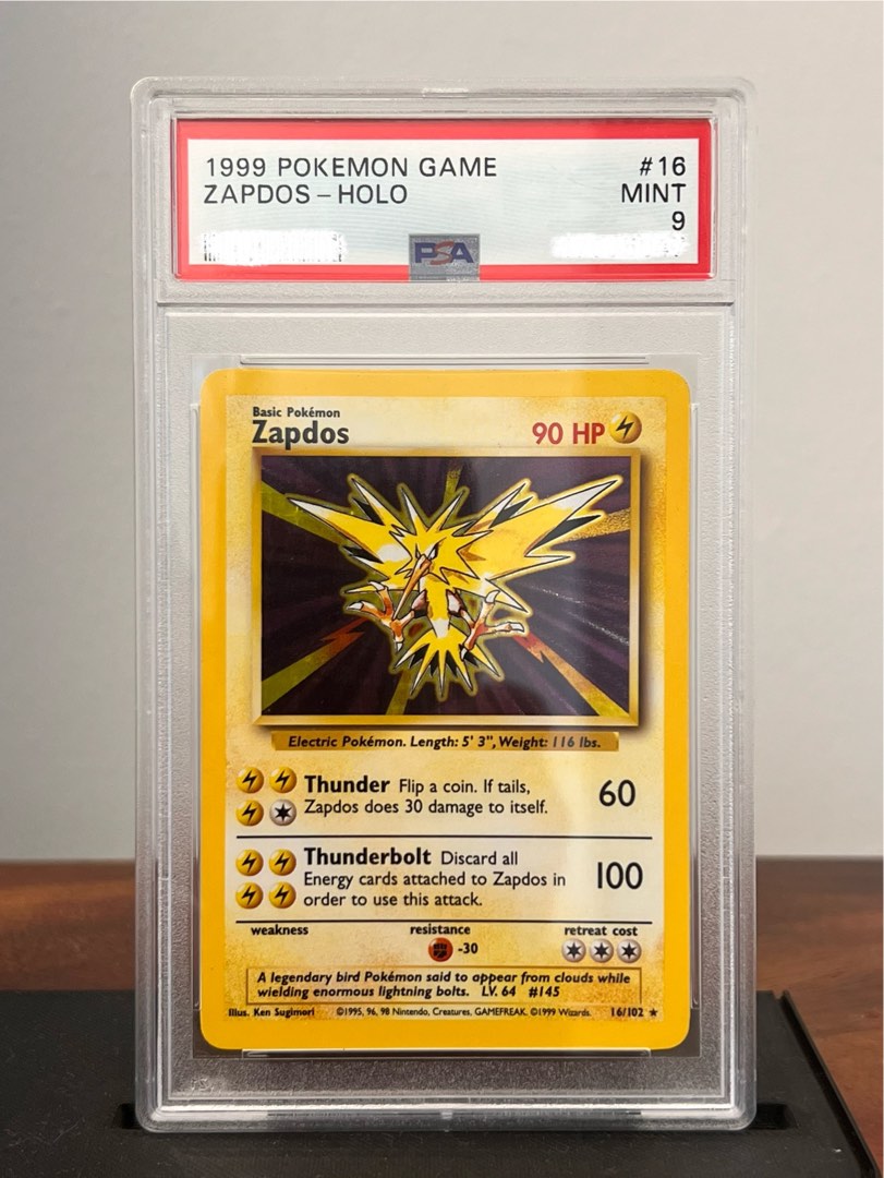 1999 Zapdos #16 Pokemon Base Set PSA 9 , Hobbies & Toys, Toys & Games ...