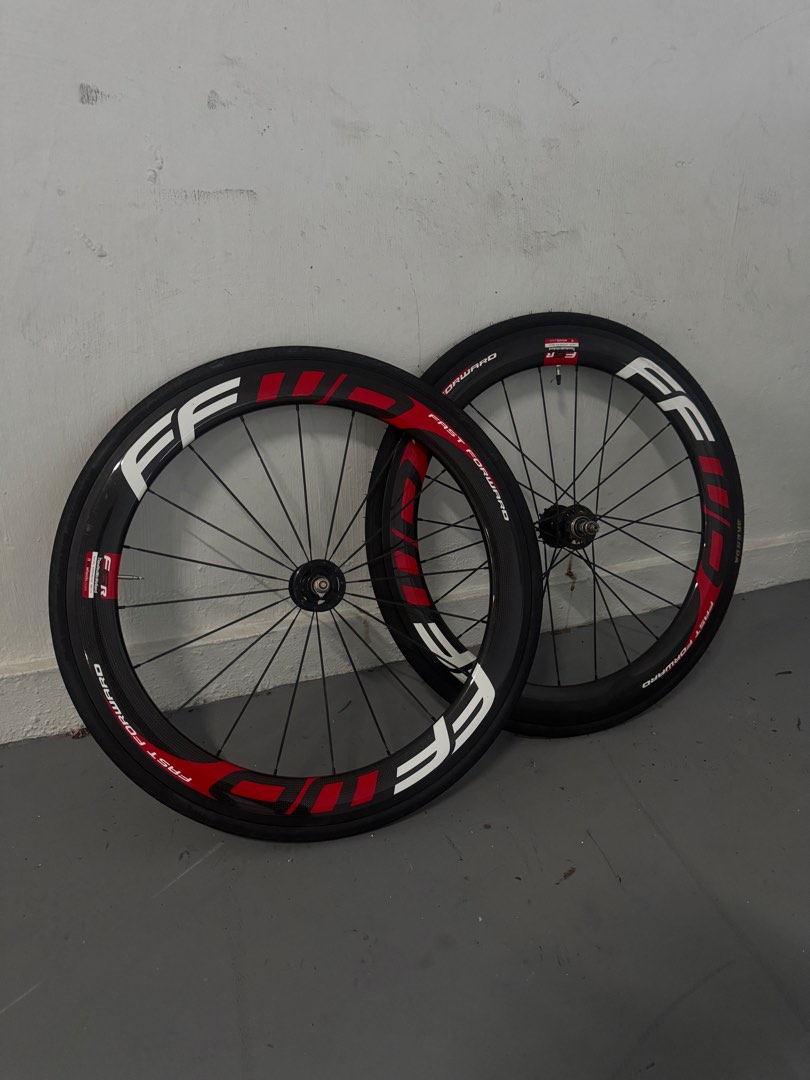 60mm FFWD Carbon Wheelset, Sports Equipment, Bicycles & Parts, Parts ...