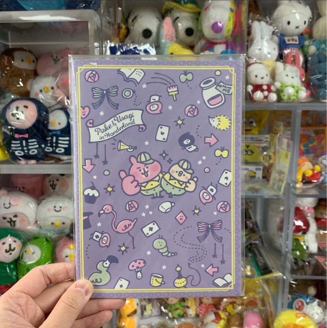 日版 Kanahei's Small Animals 卡娜赫拉的小動物 Piske & Usagi P助 & 粉紅兔兔 in Wonderland A5 note book (2018年 ...