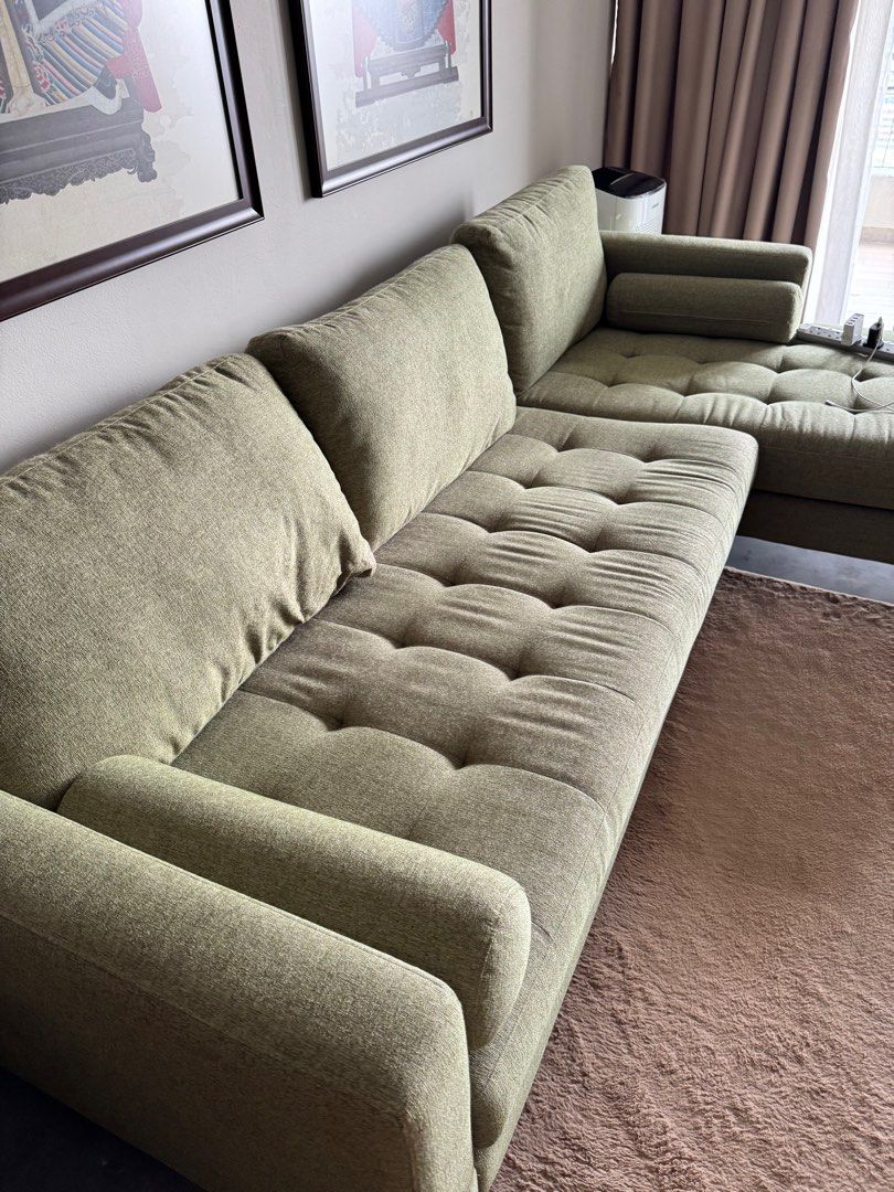 Almost new L shaped sofa, Furniture & Home Living, Furniture, Sofas on Carousell