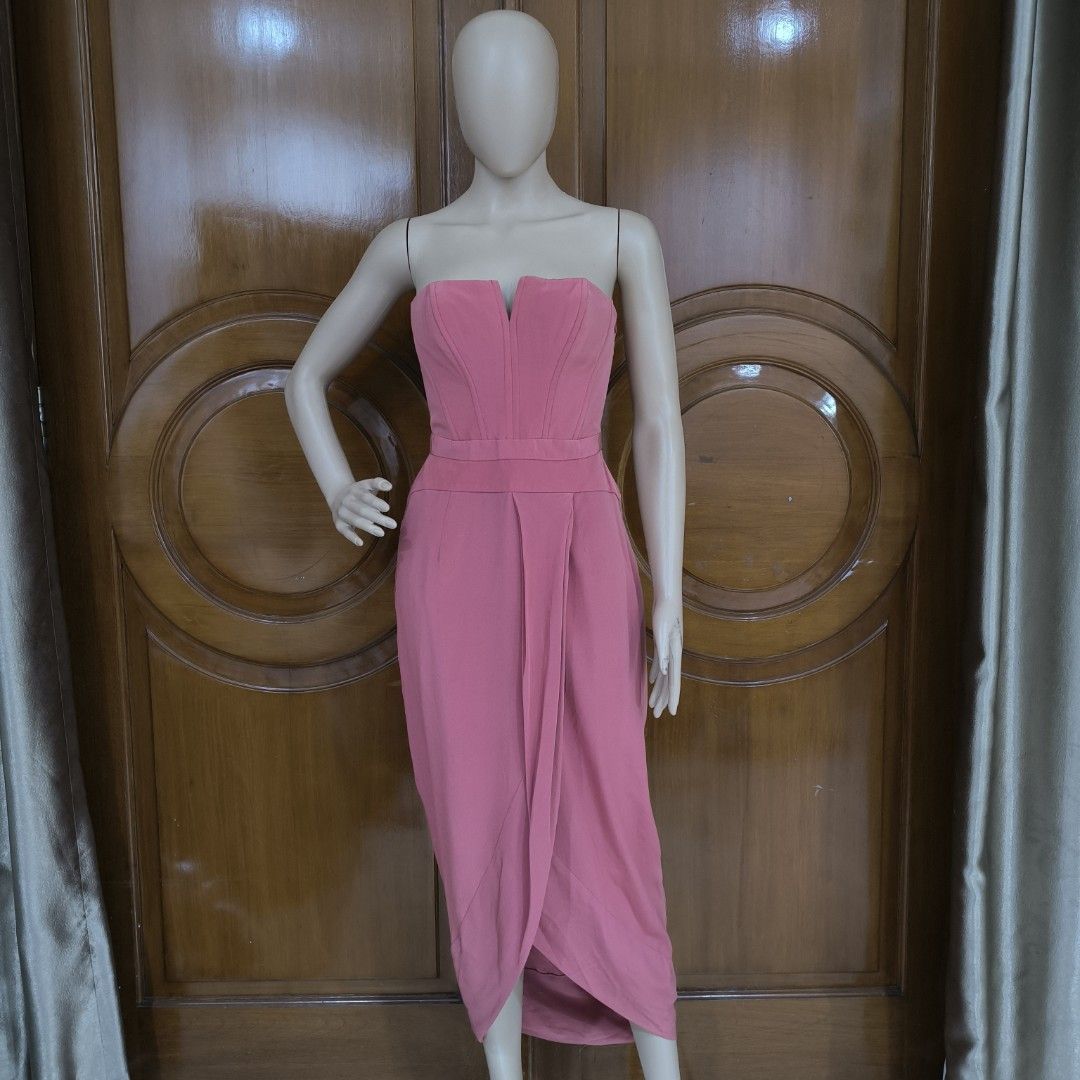 Auth Zimmermann strapless back dress, Fesyen Wanita, Pakaian Wanita ...