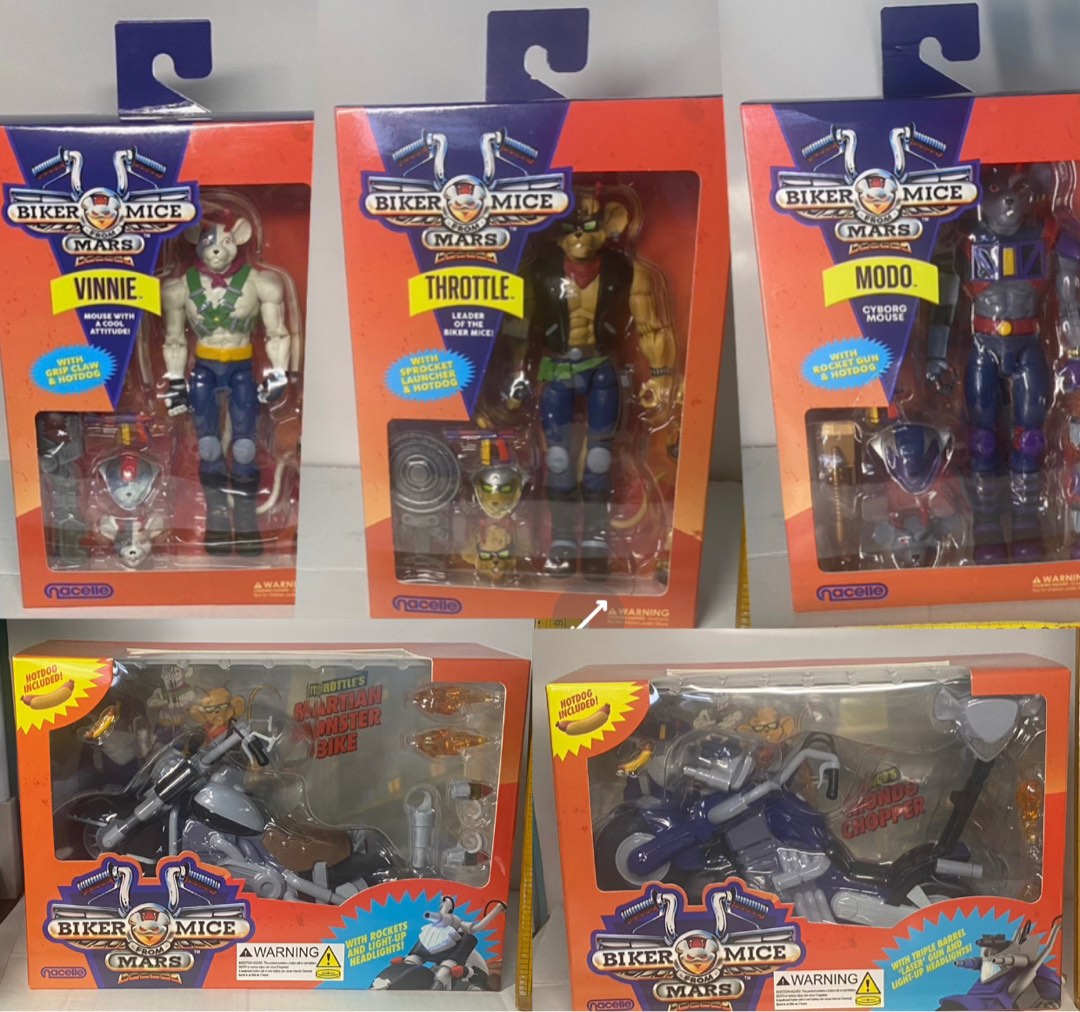 Biker Mice From Mars Vinnie Modo Throttle, Hobbies & Toys, Toys & Games ...