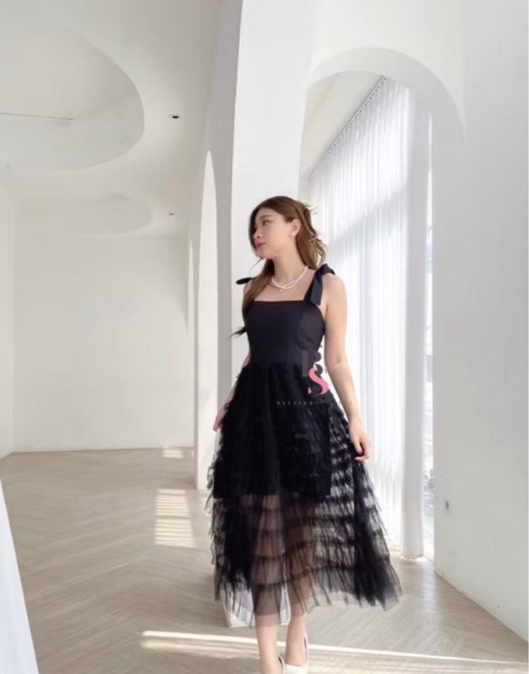 Black Dress / gaun pesta / promnight/ dress mewah dinner warna hitam ...