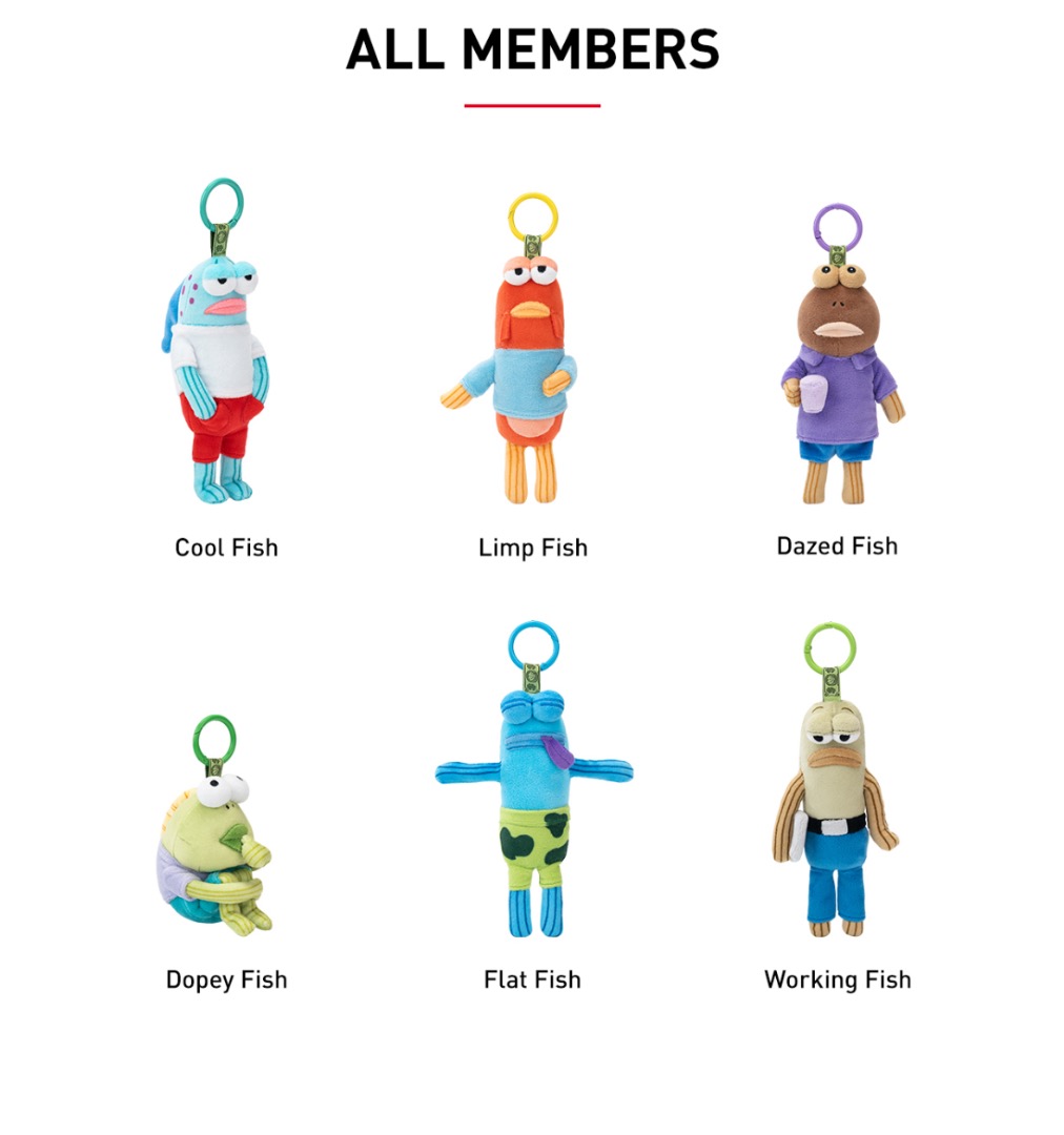 BNIF Bikini Bottom Buddies confirmed designs - dopey fish flat fish ...