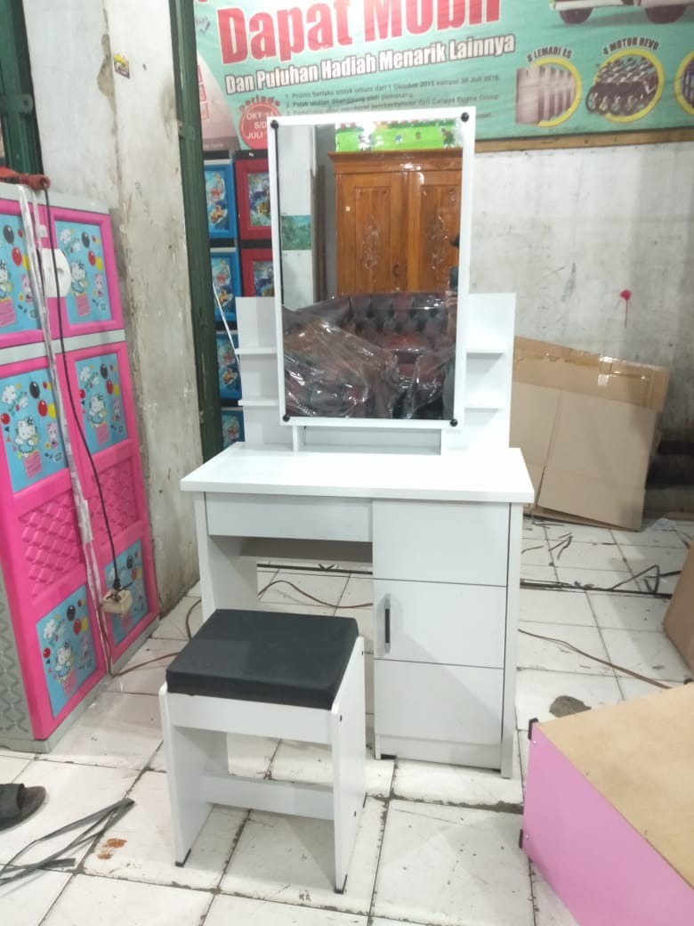 Dijual meja rias sliding minimalis meja rias partikel sliding ...