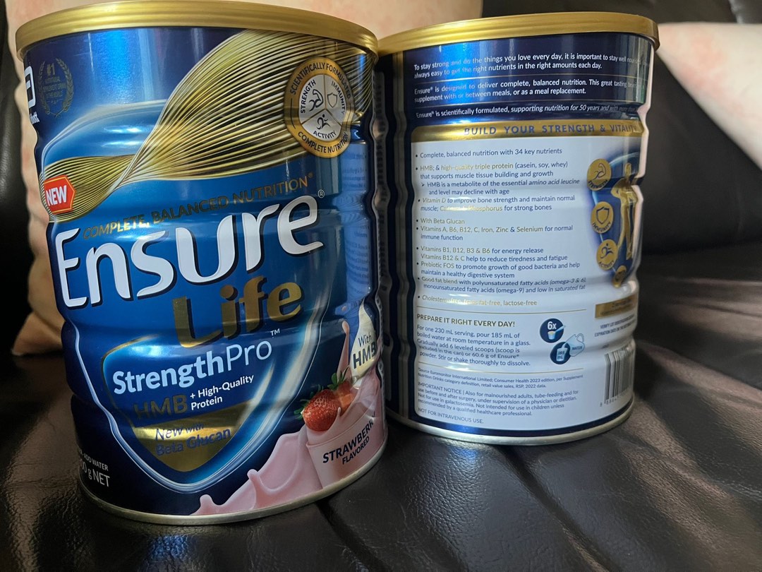 Ensure Life StrengthPro Strawberry Flavored, Health & Nutrition, Health ...