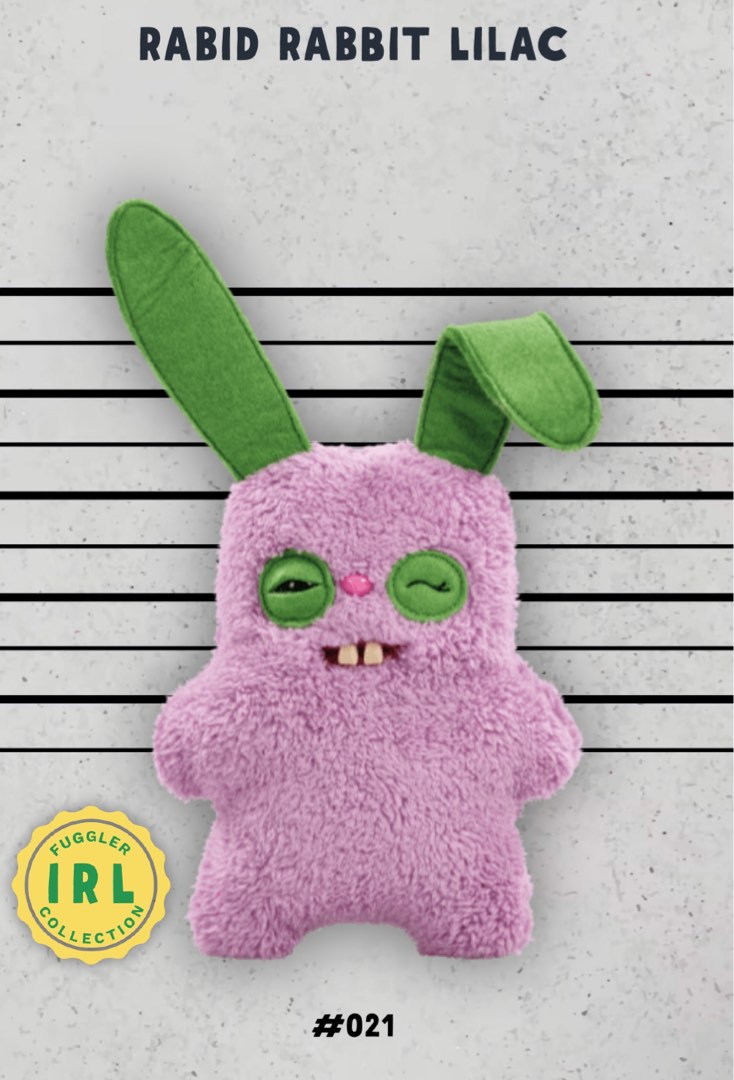 Fuggler IRL Collection Rabid Rabbit Lilac #021, Hobbies & Toys, Toys ...