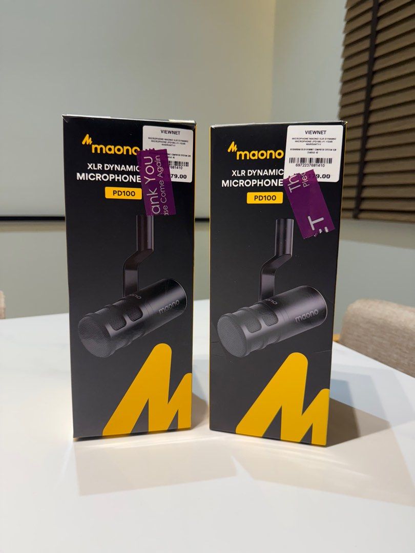 Maono PD100 Podcast XLR Microphone, Audio, Microphones on Carousell