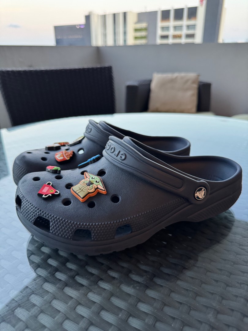 Navy Blue Crocs Classic Clog M8/W10, Men's Fashion, Footwear, Flipflops ...