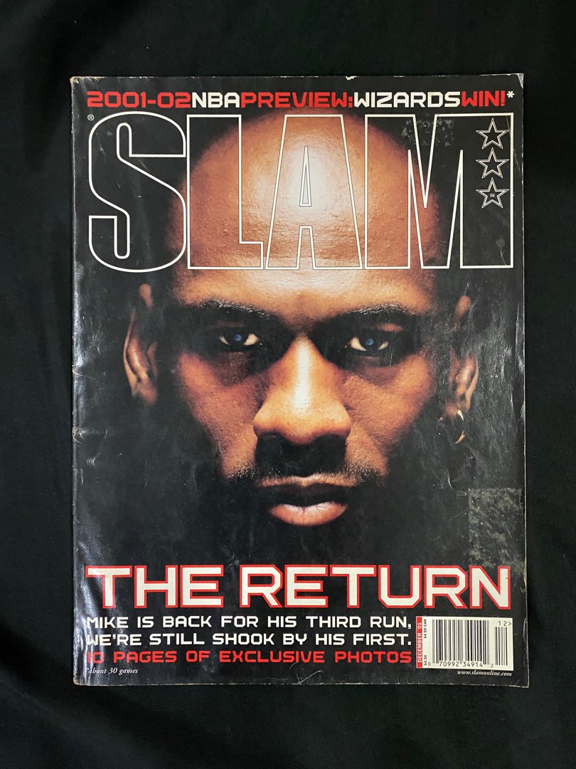 NBA SLAM Magazine #53 (2001) "The Return" Michael Jordan Wizards ...