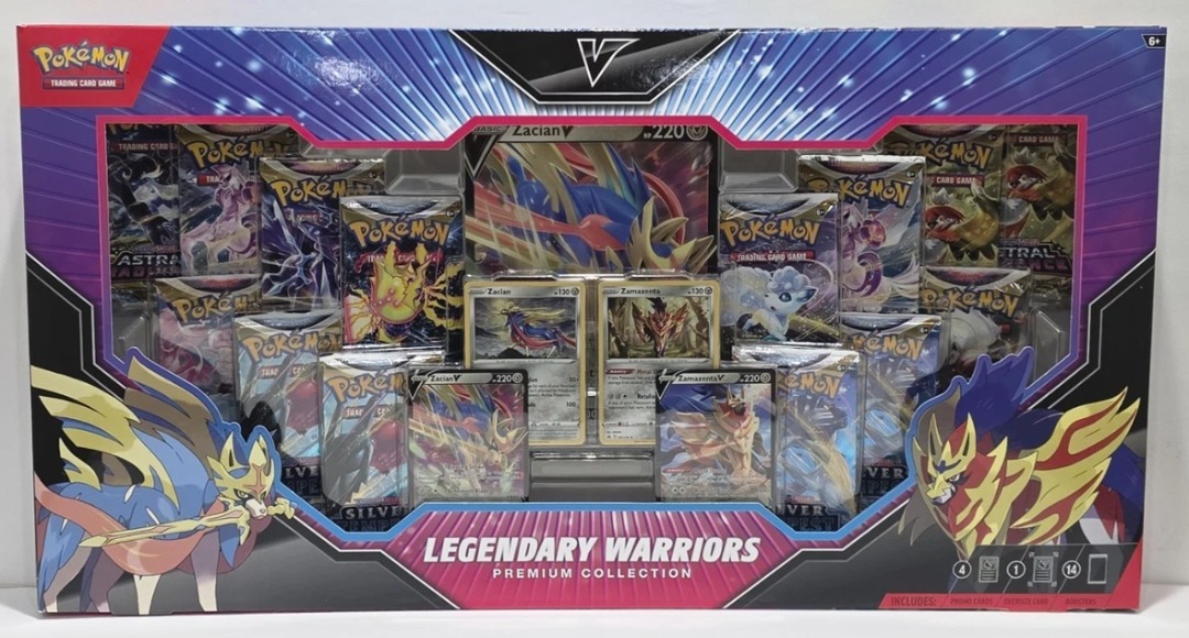 (NEW) POKEMON TCG: LEGENDARY WARRIORS PREMIUM COLLECTION BOX, Hobbies ...