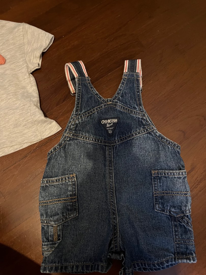 OshKosh B'gosh Denim Overalls - 6M, Babies & Kids, Babies & Kids ...