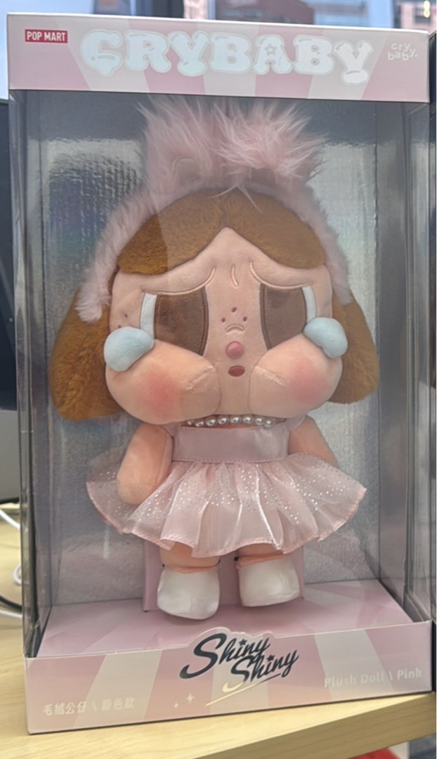 Popmart CRYBABY - pink shiny shiny, Hobbies & Toys, Toys & Games on ...