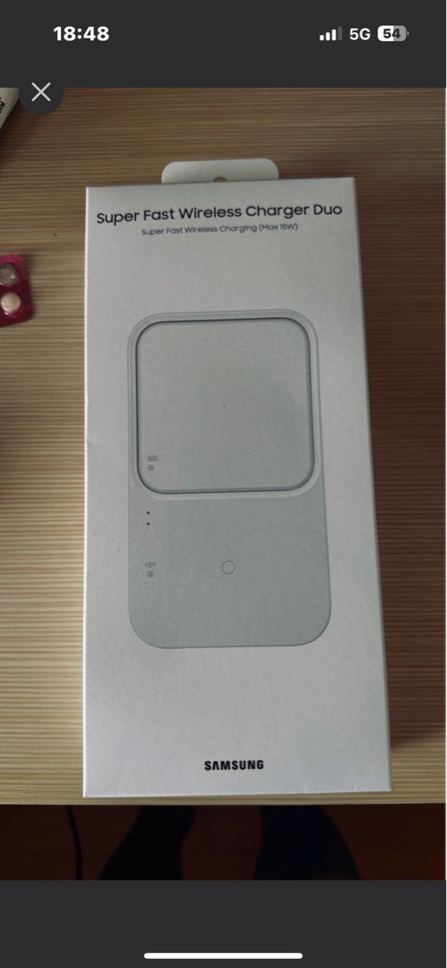 Samsung 15W Duo Fast Wireless Charger Pad 全新未開, 手提電話, 電話及其他裝置配件, 充電器及電線 ...
