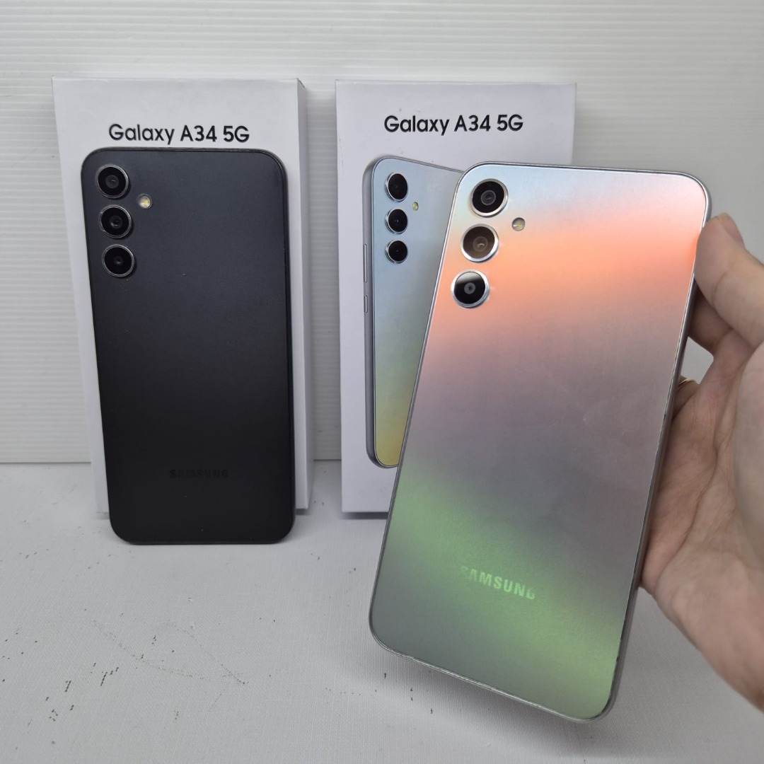 Samsung A34 5G 8/128GB 8/256GB Fullset No Minus Mulus Like NEW, Telepon ...