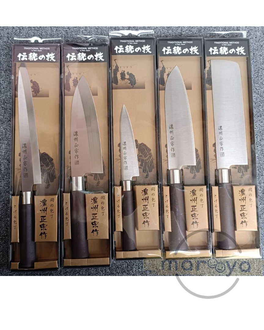 Sashimi Deba Petty Santoku Nakiri 5 Pisau Noshu Masamune SATAKE Made in ...