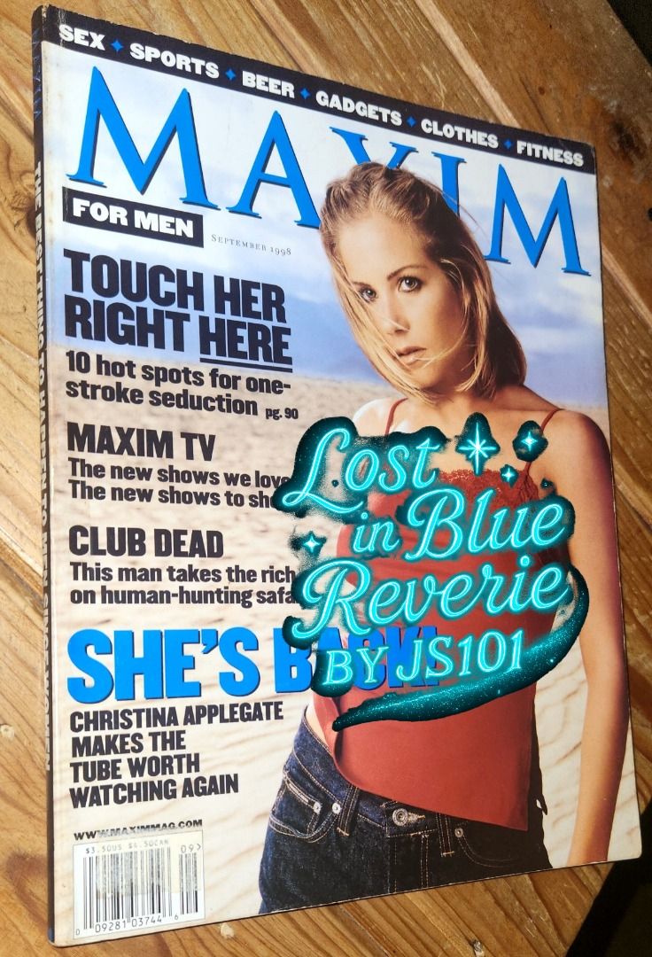 VINTAGE MAXIM MAGAZINE US - SEPTEMBER 1998 ISSUE: CHRISTINA APPLEGATE ...
