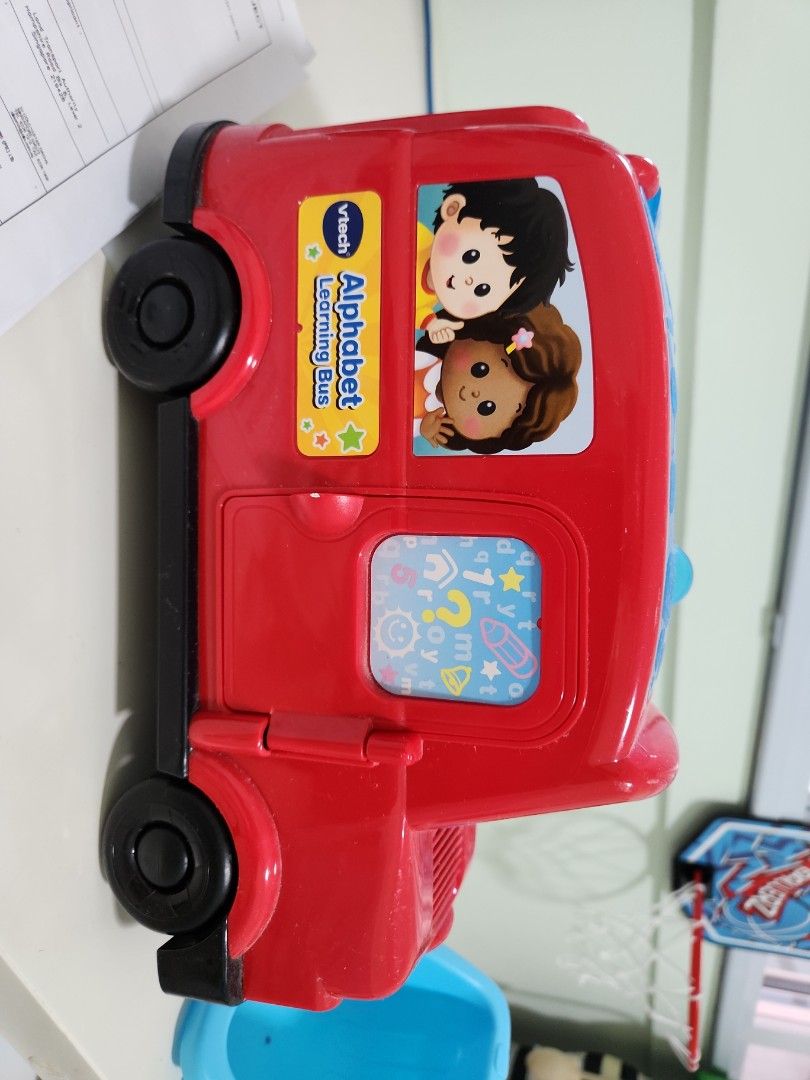 VTech Alphabet Learning Bus, Babies & Kids, Infant Playtime on Carousell