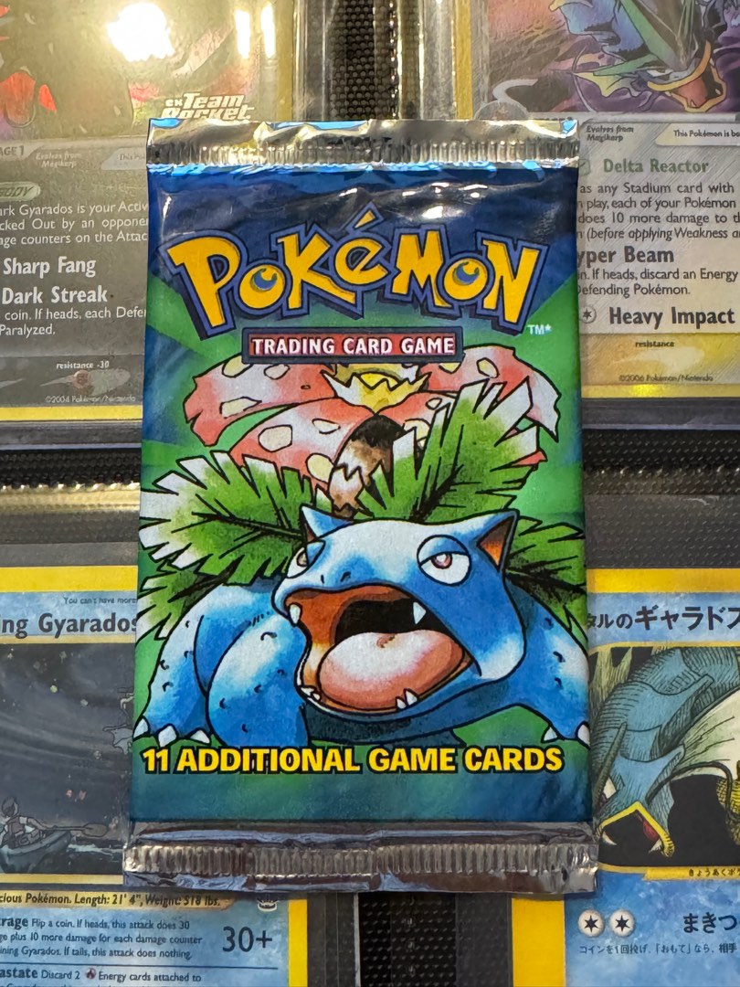 1999 Pokemon Base Set Venusaur Artwork pack, Hobbies & Toys, Toys ...