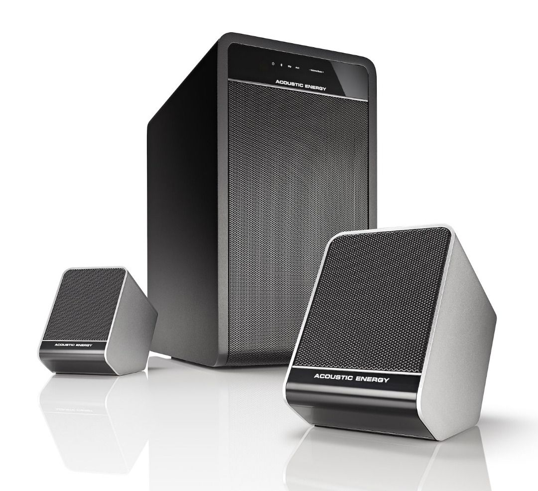 ACOUSTIC ENERGY AEGO 3 SPEAKER 2.1 ACTIVE REMOTE BLUETOOTH BRAND NEW ...