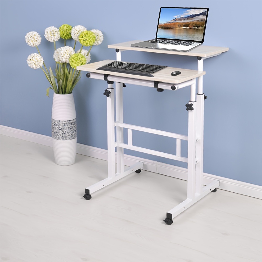 Adjustable Rolling Desk | Height Adjustable Laptop Desk | Mobile ...