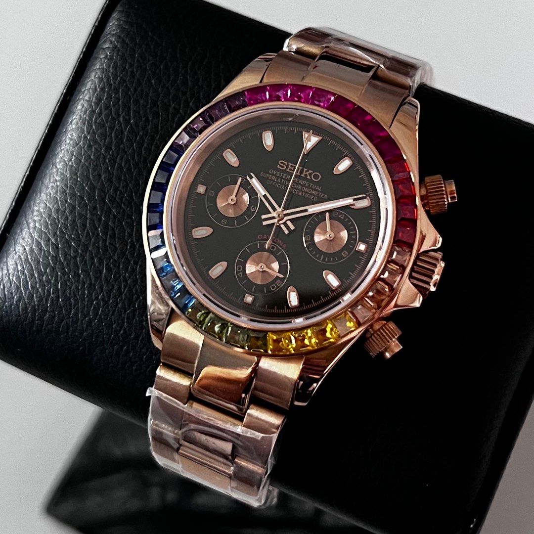 🔥BRAND NEW🔥 SEIKO DAYTONA RAINBOW VK63 MOD, Men's Fashion, Watches ...